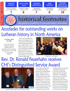 Historical Footnotes Winter 2014 - Concordia Historical Institute