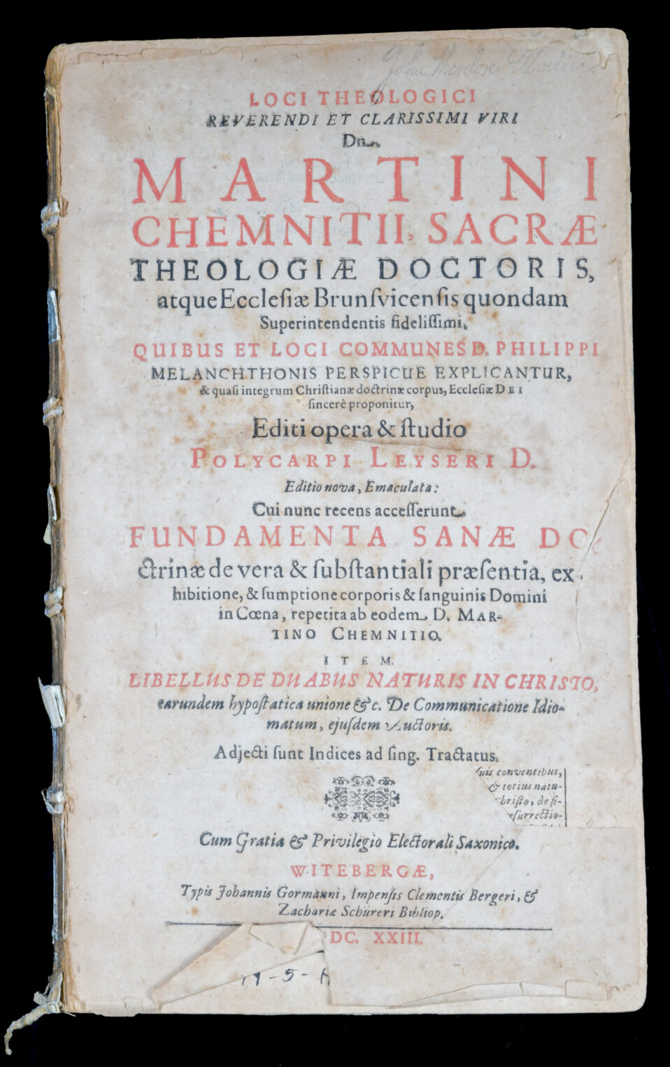 Martin Chemnitz at 500: Legacy - Concordia Historical Institute